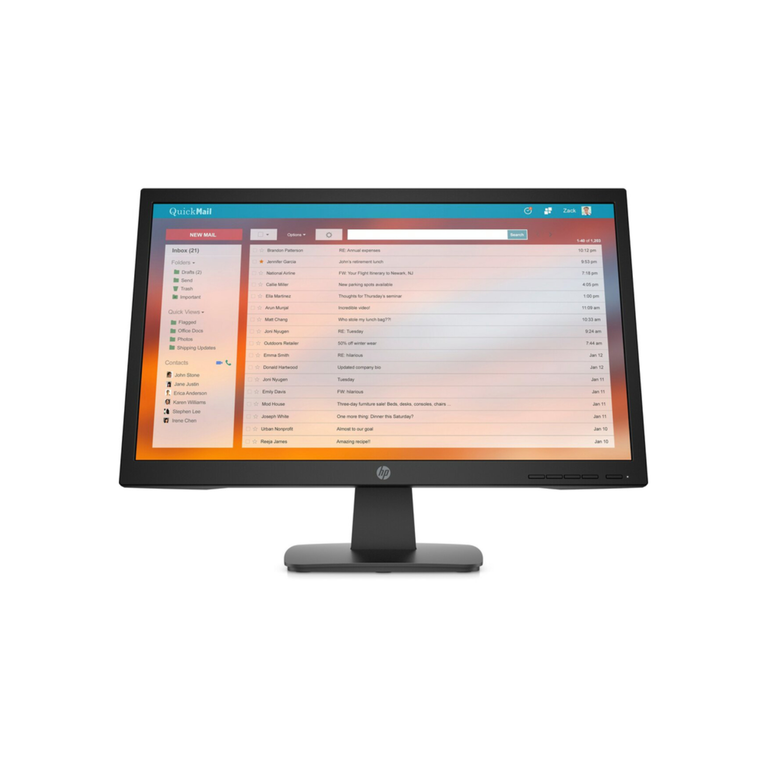 Monitor HP P22v G4, 21.5», FHD (1920×1080), 5ms, Panel TN, VGA, HDMI ...